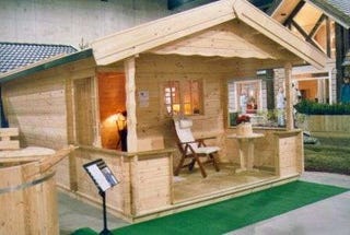 Hytte, anneks 15 m2 med terrasse i 70 mm laftet tømmer. | FINN-torget