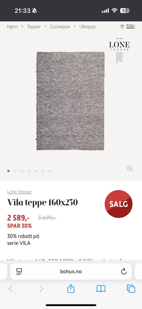 Bohus | Tepper og tekstiler | til salgs | FINN Torget