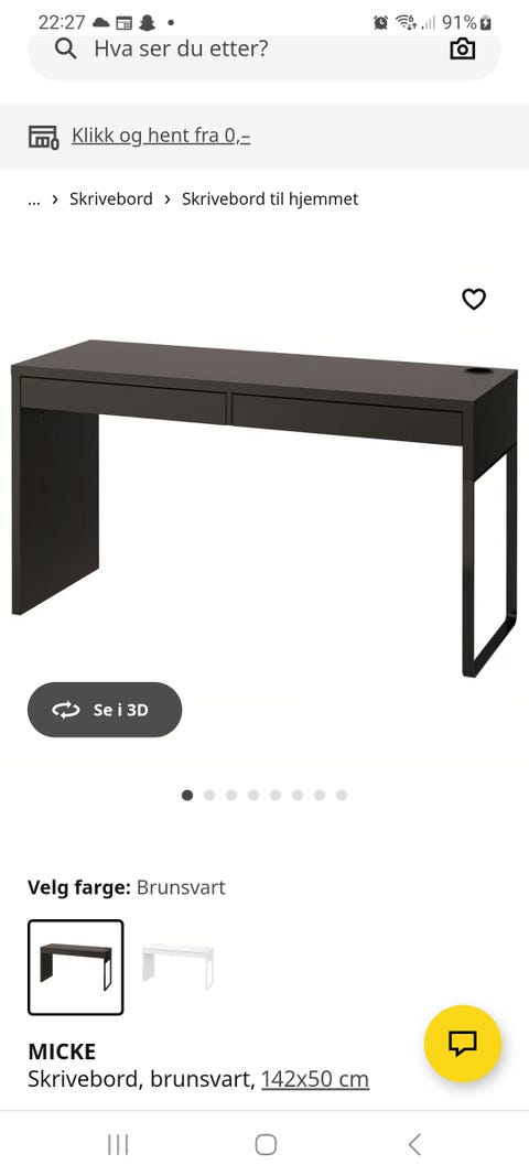 IKEA | Skrivebord | til salgs | FINN Torget