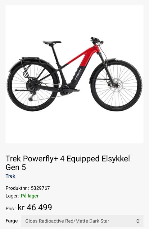 Trek | Sykler | til salgs | FINN Torget