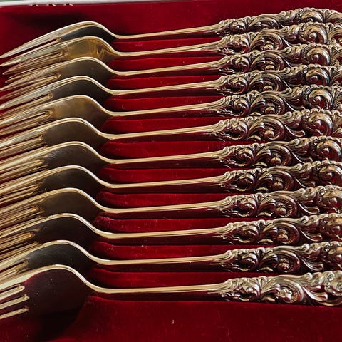 Telesølv gaffel. 20cm. | FINN-torget