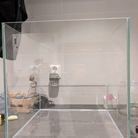 Akvarium, buede hjørner, pent brukt, med filter og tilbehørets | FINN ...