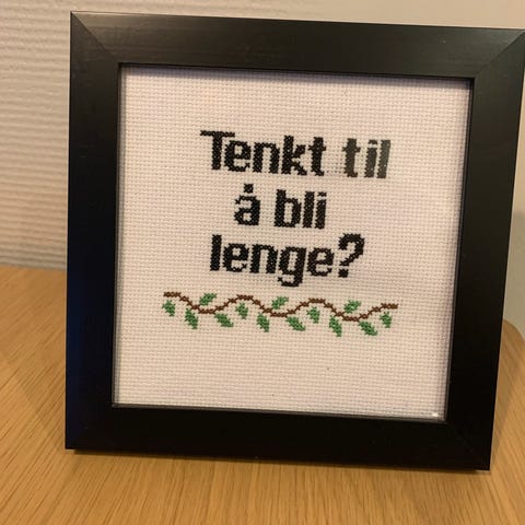 Geriljabroderi - ferdig innrammet | FINN-torget