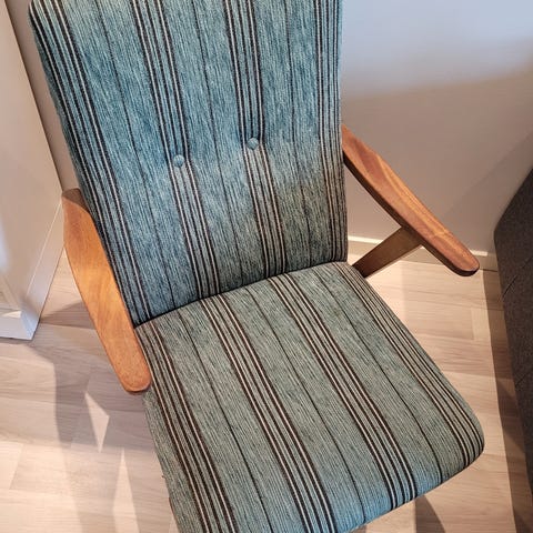 To elegante lenestoler fra P.I. Langlo fabrikker Stranda . Sent 1950 ...