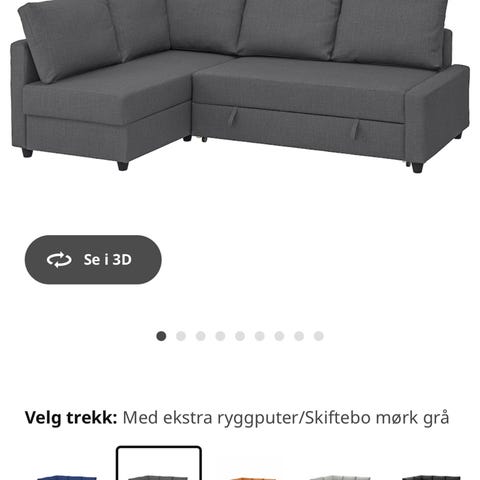 Sovesofa med sjeselong | FINN-torget
