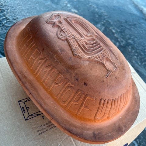 Leirgryte , bakeformа , Stekeform ( Germany) Schlemmer-Topf | FINN-torget