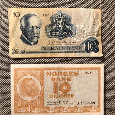 10 kroner sedler 4 stk | FINN-torget