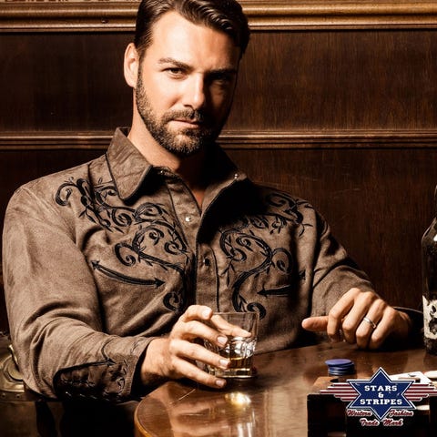 RRL western skjorte med concho knapp Large | FINN-torget