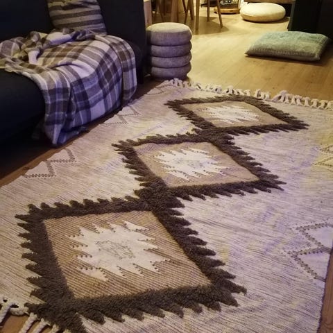 Rondane kelim-teppe 160 x 230 cm selges grunnet salg av hytte | FINN-torget