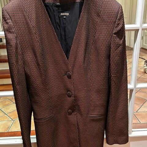 Jakke i crincle merinoull str. XL fra Mikko | FINN-torget