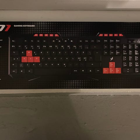 Acer KD1 Gaming Tastatur Svart og Rød | FINN-torget