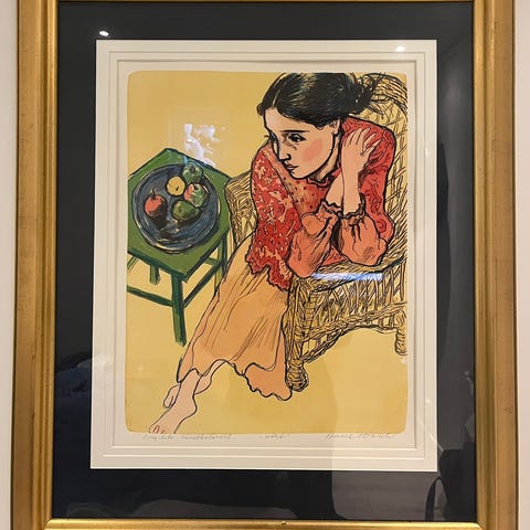 Hans Normann Dahl. Original litografi, håndkolorert. "Lido" | FINN-torget
