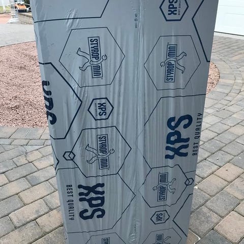 Styrofoam™ 250 A-N XPS isolasjon – 50 mm (2 pakker, totalt 11,1 m² ...