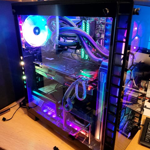 Komplett i7-6700K server/PC i 2U rackmount kabinett (kort dybde/low ...