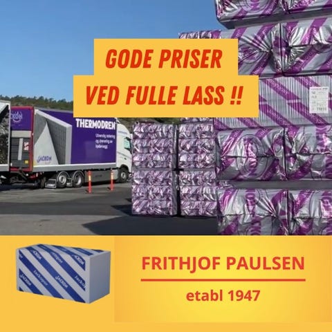 xps250 Trykkfast isolasjon, Styrofoam / engros EKSTREMT BILLIG | FINN ...