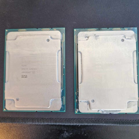 2 stk Intel Xeon Gold 6148 Prosessor CPU SR3B6 20 kjerner / 40 tråder ...