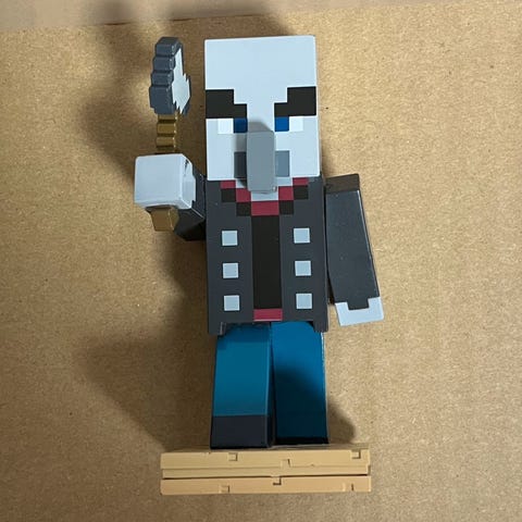 Minecraft Legends Metallfigs Figurer Piglin Mace Runt og Zombie | FINN ...