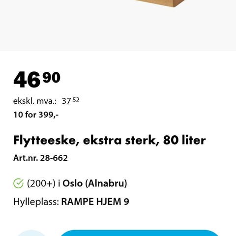 Ønsker flytteesker | FINN-torget