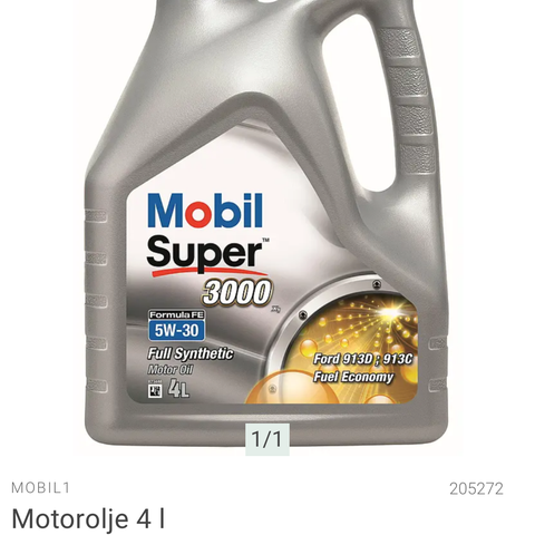 Mobil Super 3000 X1 5W-40 4 l-kanner motorolje for bensinmotor og dieselmotor | FINN-torget