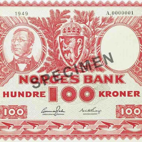 NSB band merch 100 dollar seddel fra livekonsert. SO231 | FINN-torget