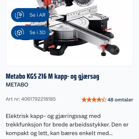 Metabo kgs 254 m selges rimelig | FINN-torget