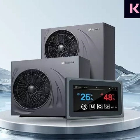 Sprsun 9Kw Luft til Vann R290 Inverter Varmepumpe | FINN-torget