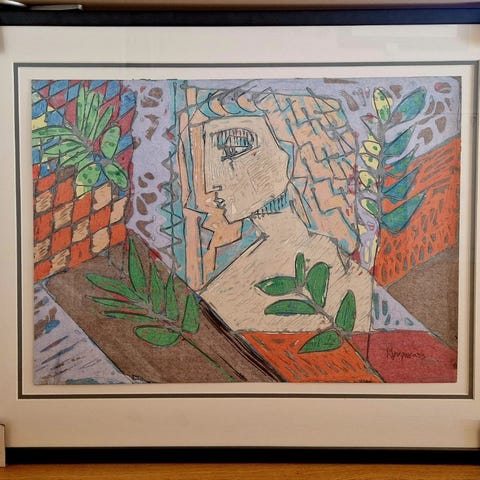 Thorstein Rittun - Water music - 1963 - 74cm x 110cm | FINN-torget