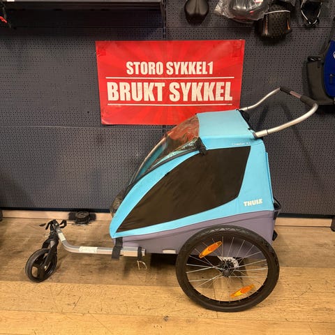 Pent brukt Thule coaster XT, 2 barn, Sykkelvogn, Nylig service! | FINN ...