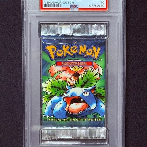 Pokémon - 1 Oppgradert booster-pakke - PSA - WOTC - Base set - Signert ...