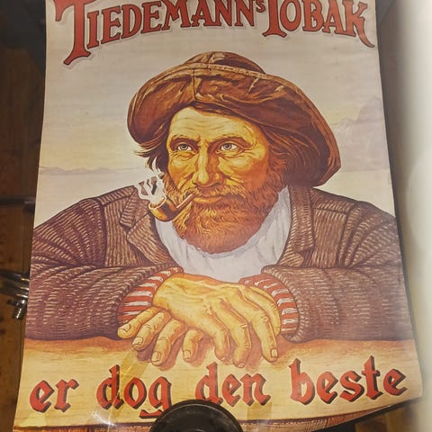 Reklameplakat trykk fra tiedemanns fabrikk | FINN-torget