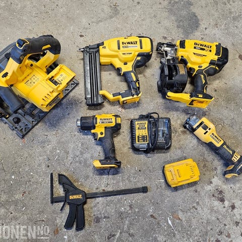 Dewalt DCN680 type 10 dykkertpistol, Dewalt DCN930 type 1 spikerpistol ...