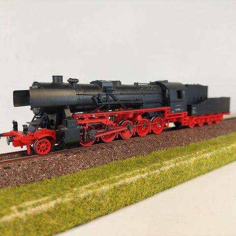 Bachmann G - 28905 - Damplokomotiv med tilhengervogn (1) - Baldwin 4-6 ...