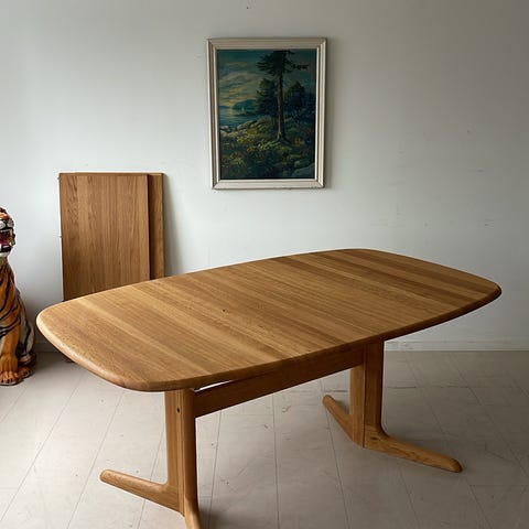Dansk design Spisebord i heltre og stoler | FINN-torget
