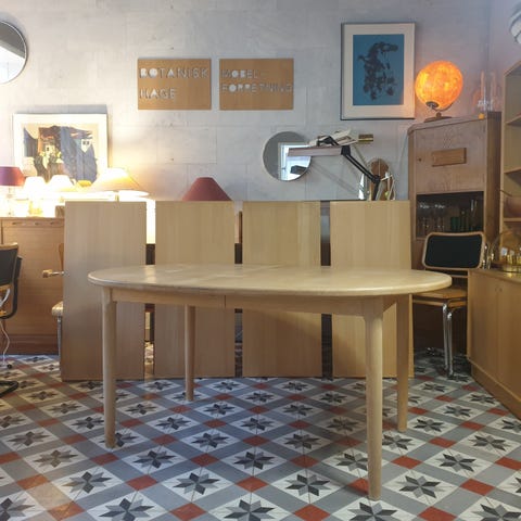 Dansk design Spisebord i heltre og stoler | FINN-torget
