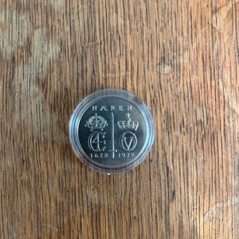 5 kr Mynter Hæren 350 år | FINN-torget