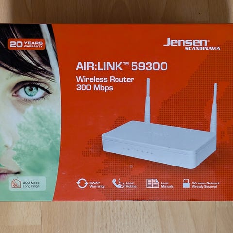 Jensen trådløs router - helt ny - Airlink 59300 | FINN-torget