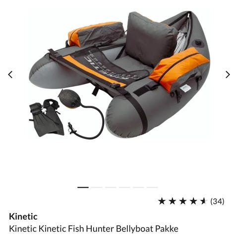 Kinetic Fish Hunter Belly Boat | FINN-torget