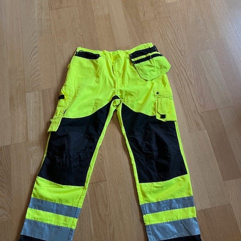 Snickers Workwear bukse gul/sort str 48 | FINN-torget