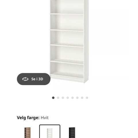IKEA Billy hylle hvit | FINN-torget