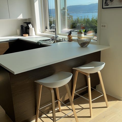 HAY AAS 32 2.0 Barstol 65 cm, Lakkert Eik / Hvit | FINN-torget