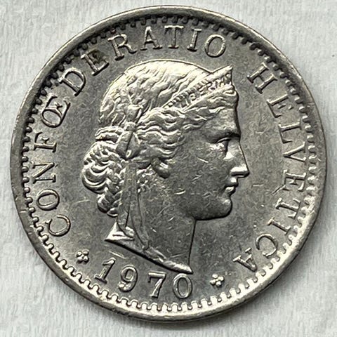 Sveitsisk 20 Rappen mynt 1950 | FINN-torget