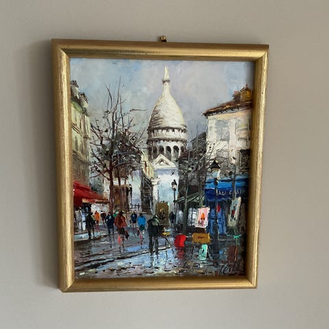 Adalbert Gabris Maleri Vinterlandskap | FINN-torget