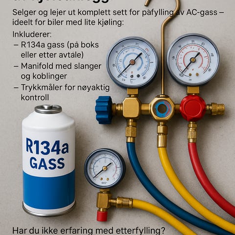 Påfyll ac til bil | FINN-torget
