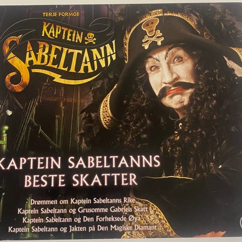 Kaptein Sabeltann-bøker, -DVD-er og -CD-er | FINN-torget