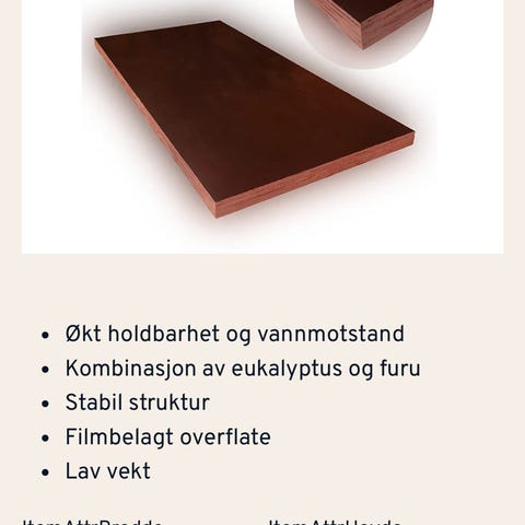 Vannfaste finerplater tilsalgs | FINN-torget