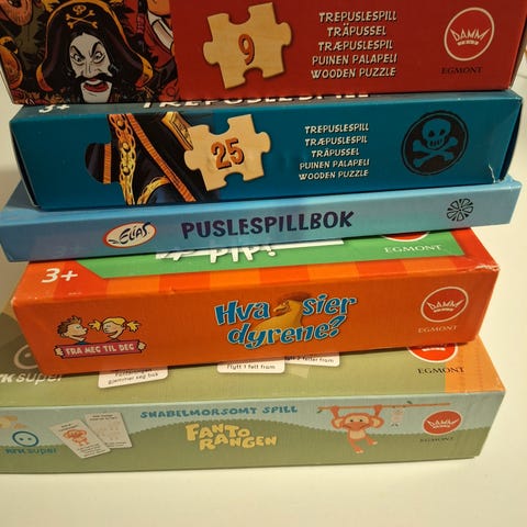 STOR pakke med puzzle spill Vildkatten Play-Doh | FINN-torget
