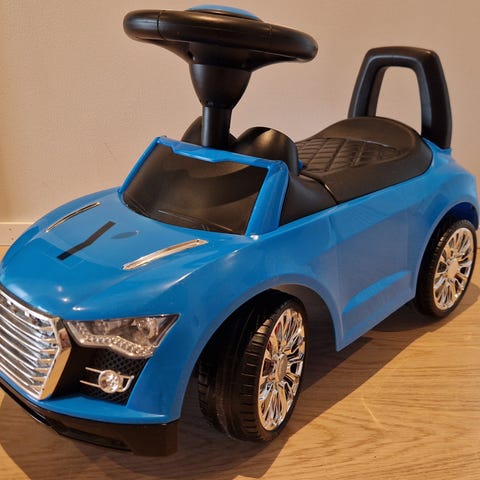 Kettil gåbil – blå: Den tøffe klassiske gåbilen for små eventyrere ...