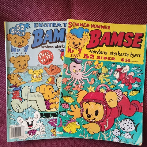 Bamse Verdens Sterkeste Bjørn fra 1973 - 1977 Ønskes Kjøpt | FINN-torget
