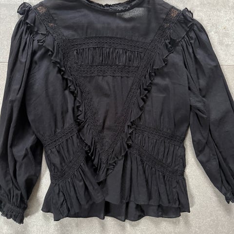 Pia Tjelta Nito Bluse Bluse Svart XL Bomull | FINN-torget