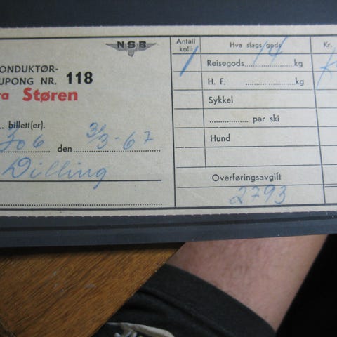 NSB Fraktbrev 1967 Fra ROVERUD til DILLING | FINN-torget